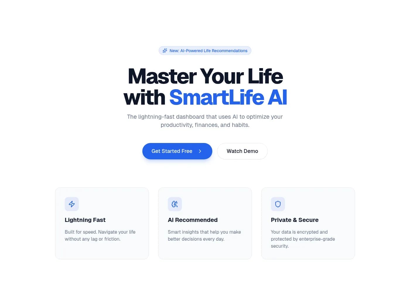SmartLife Dashboard AI