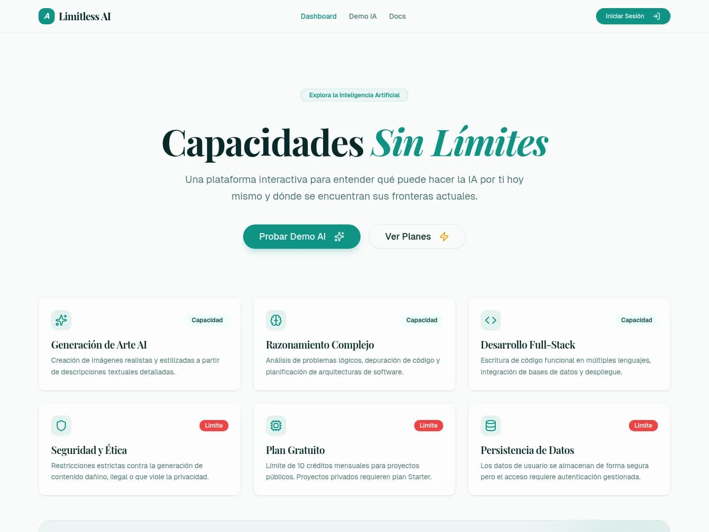 Limitless AI Capabilities