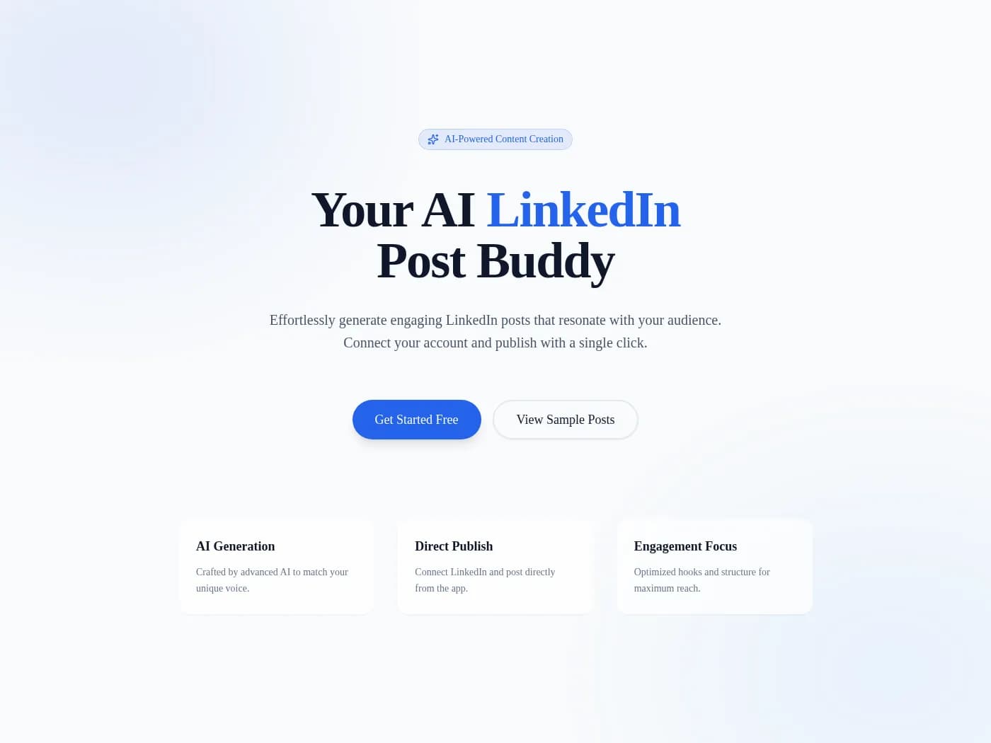 AI LinkedIn Post Buddy