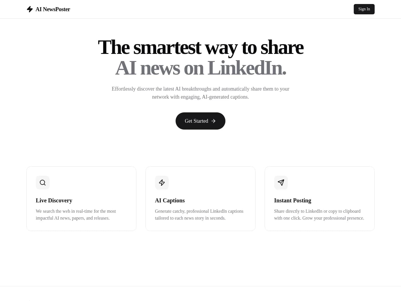 AI News LinkedIn Poster