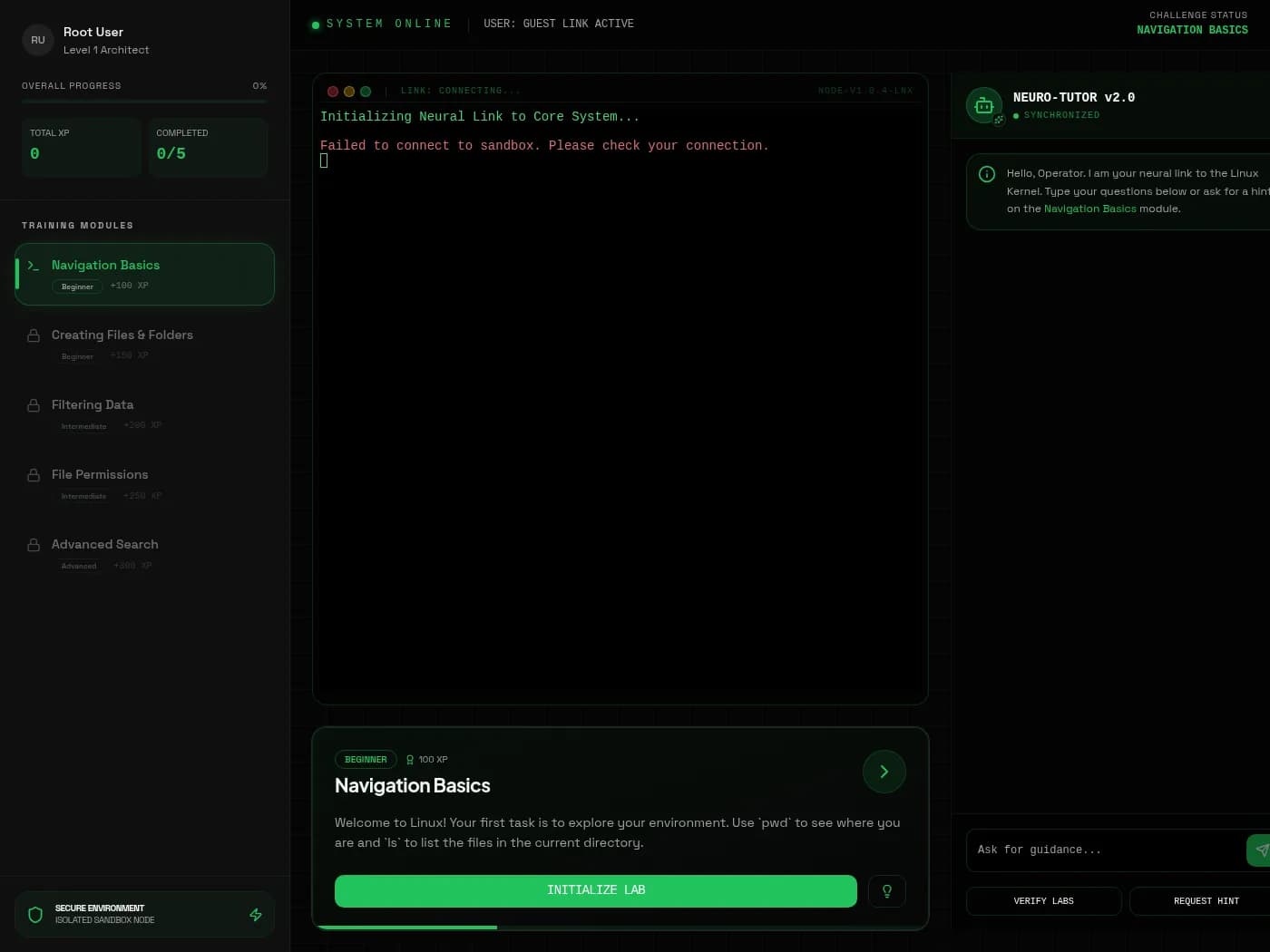 Linux Learner AI
