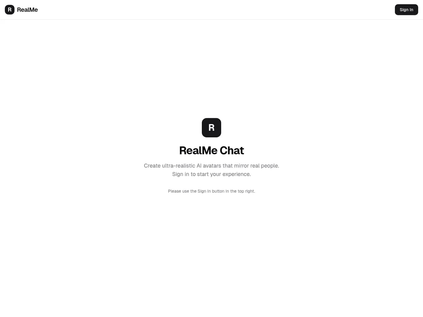 RealMe Live Character Chat