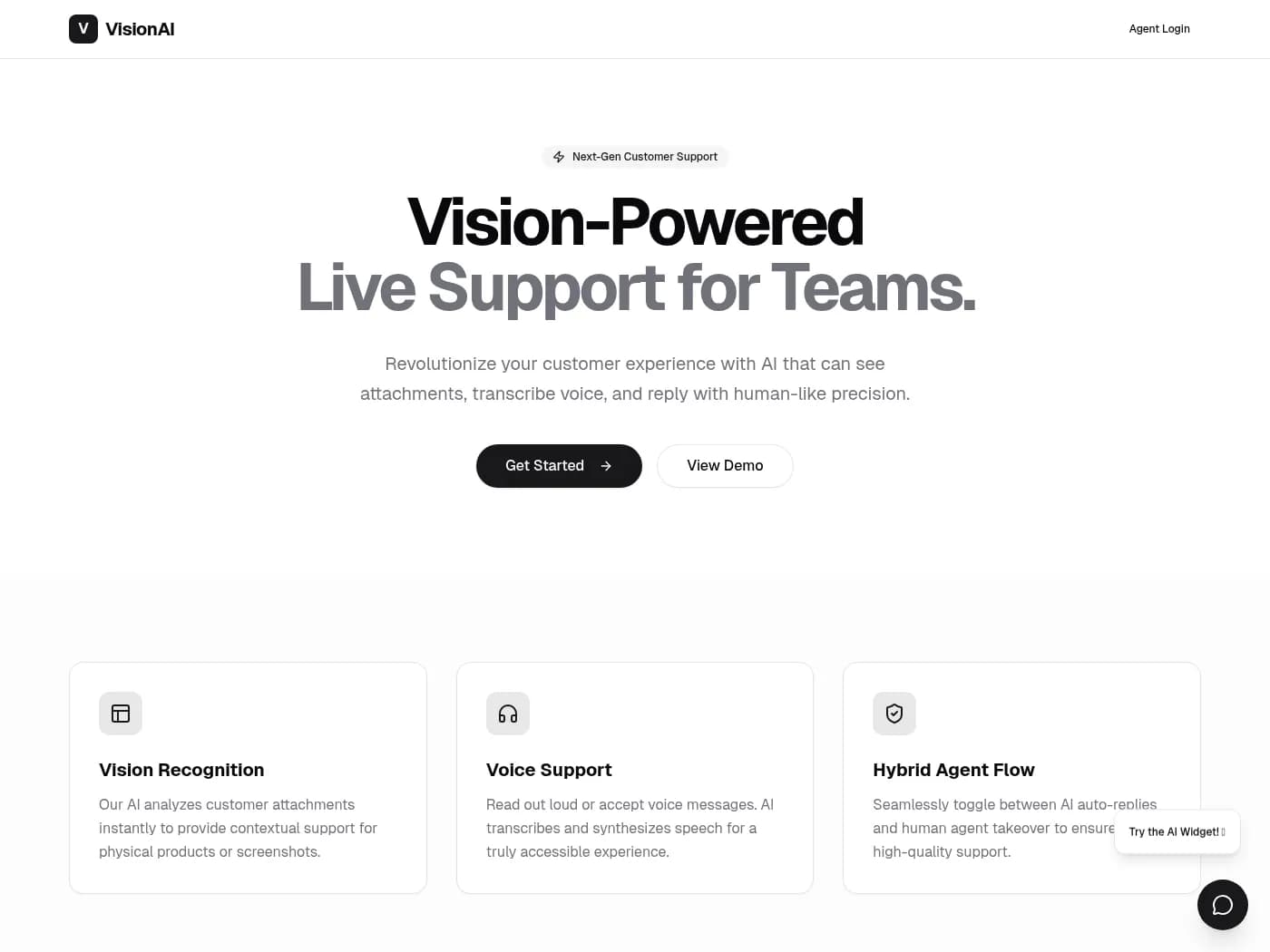 VisionAI LiveChat Suite