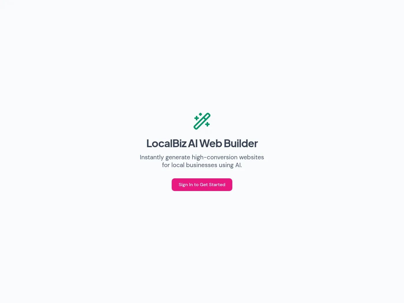 LocalBiz AI Web Builder