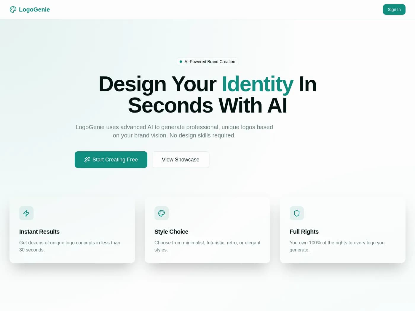 LogoGenie AI Assistant