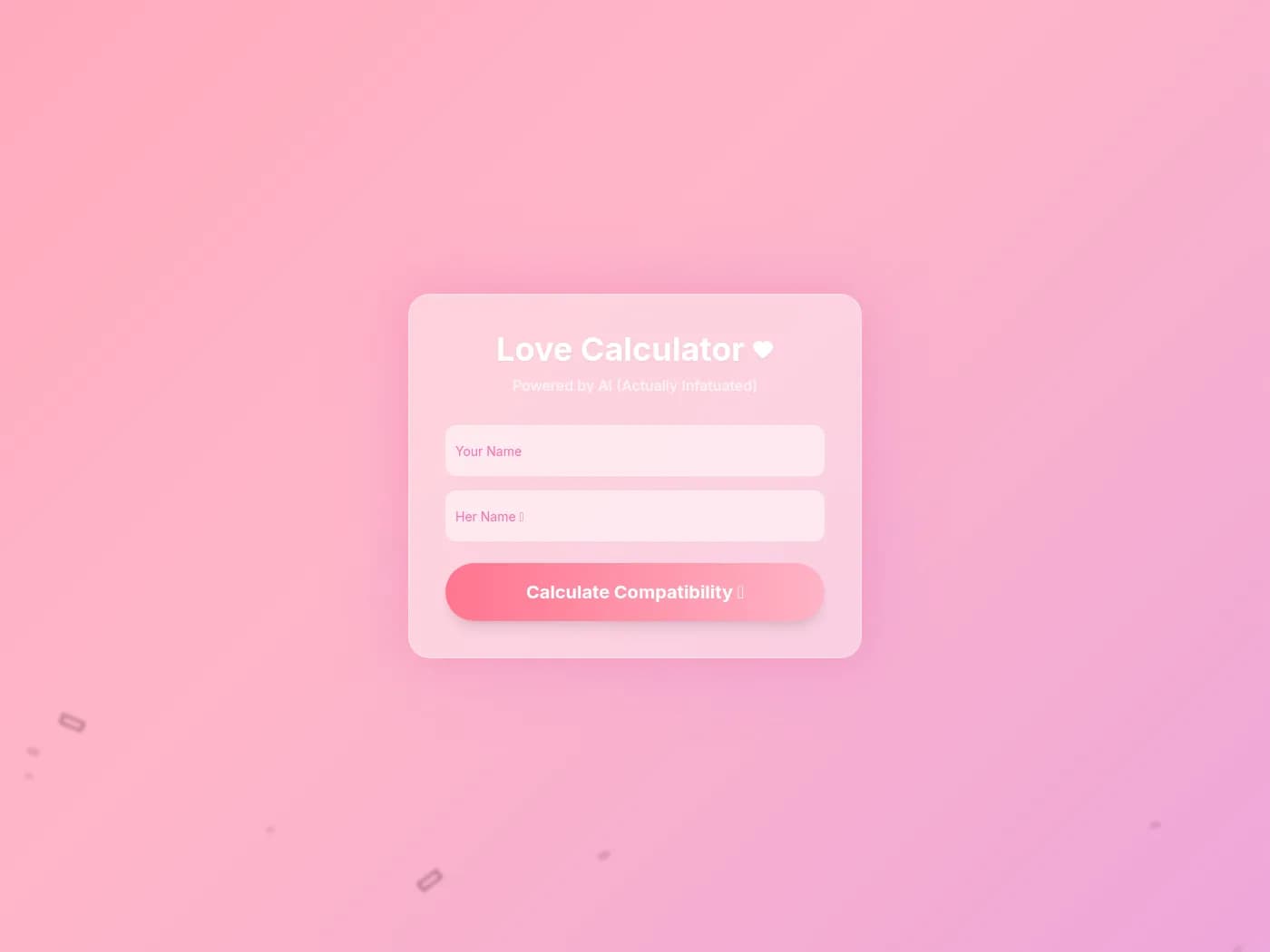 Love Probability Calculator
