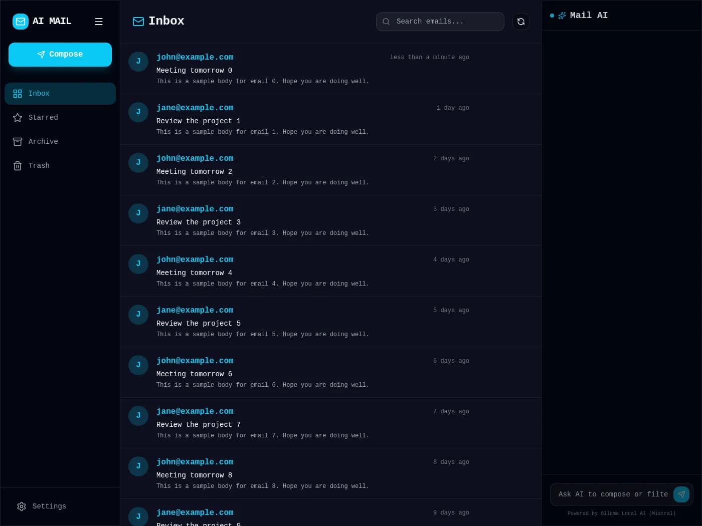 AI Mail Web Suite