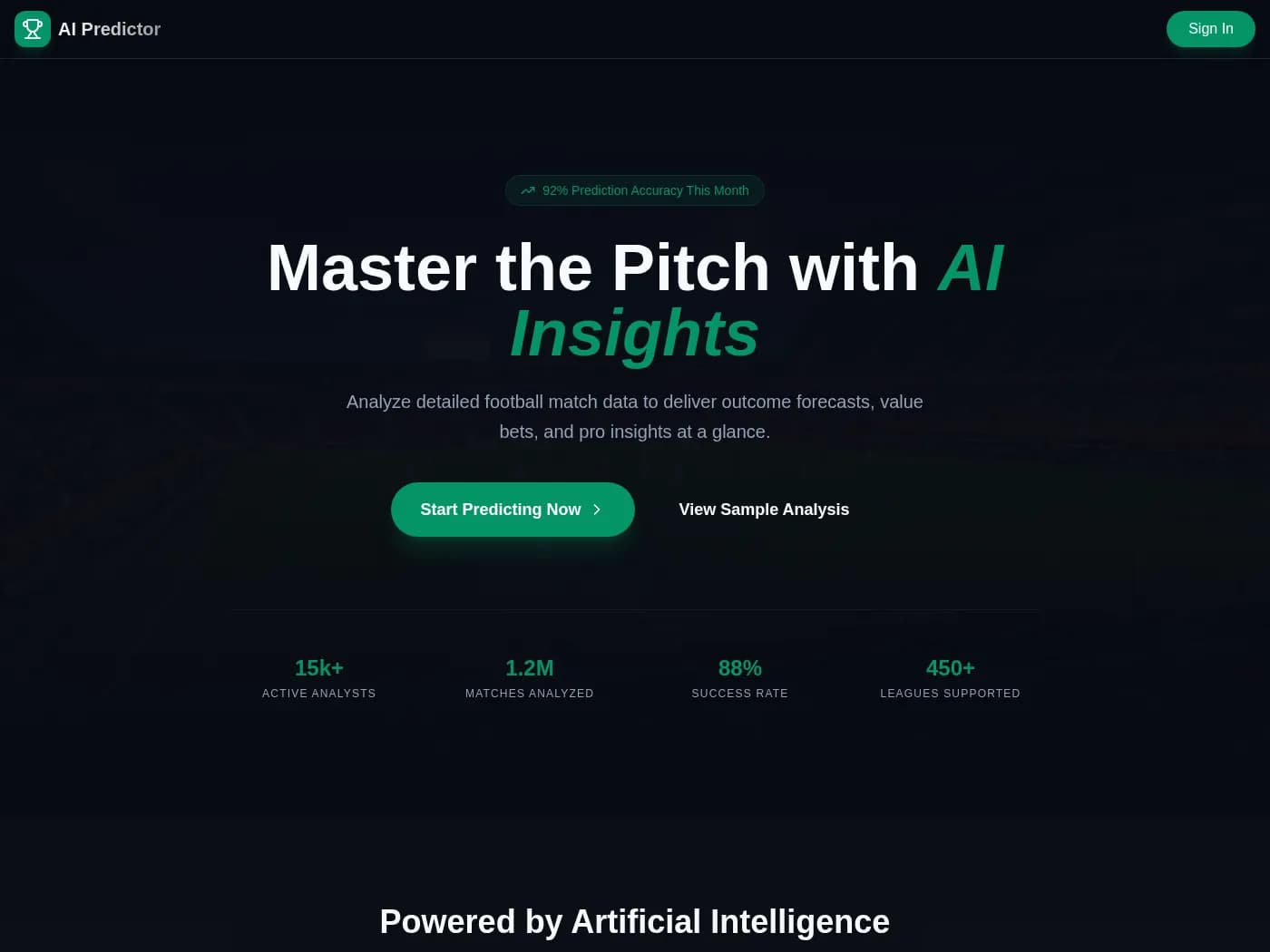 AI Match Predictor