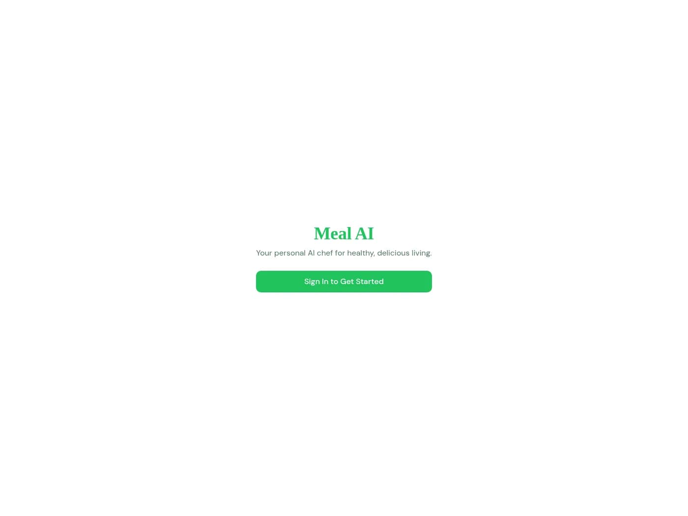 AI Meal Assistant
