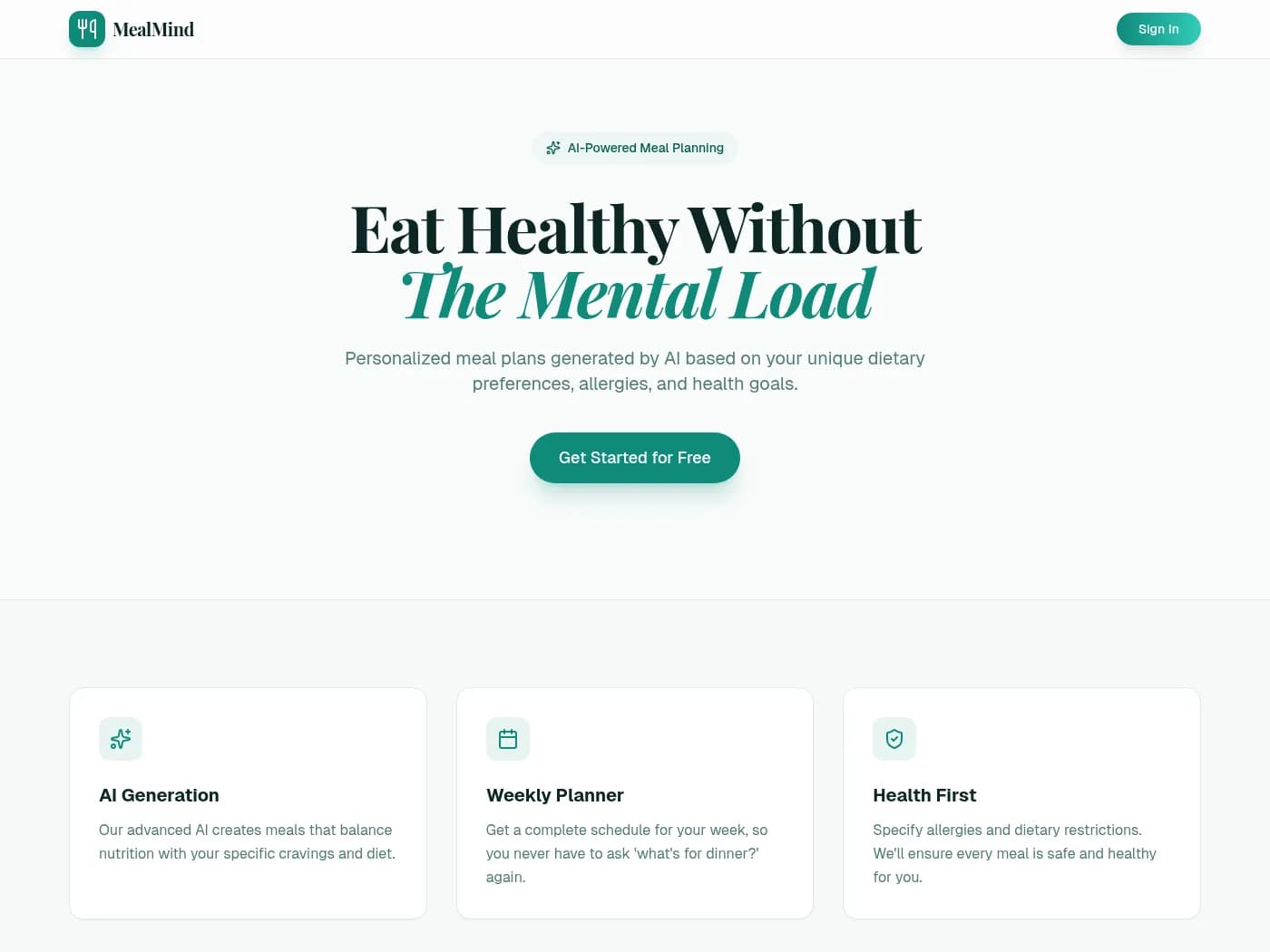 AI Meal Planner