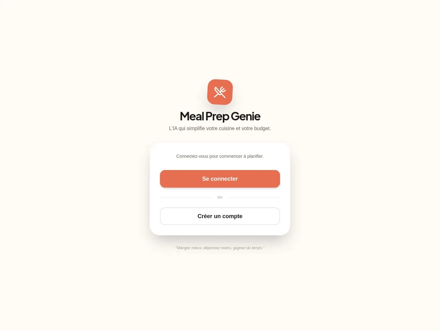 AI Meal Prep Genie