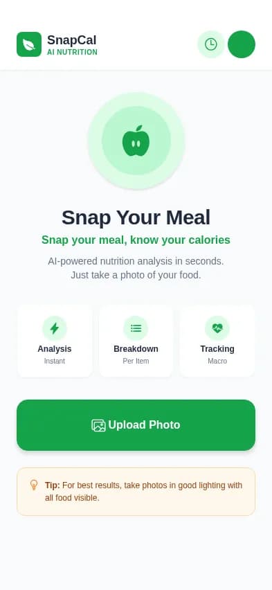 SnapCal AI Nutrition
