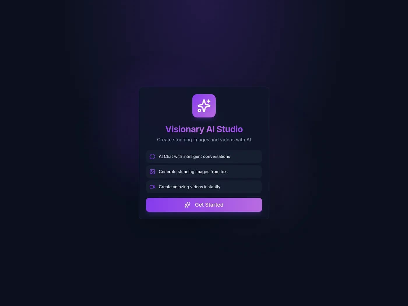 Visionary AI Studio