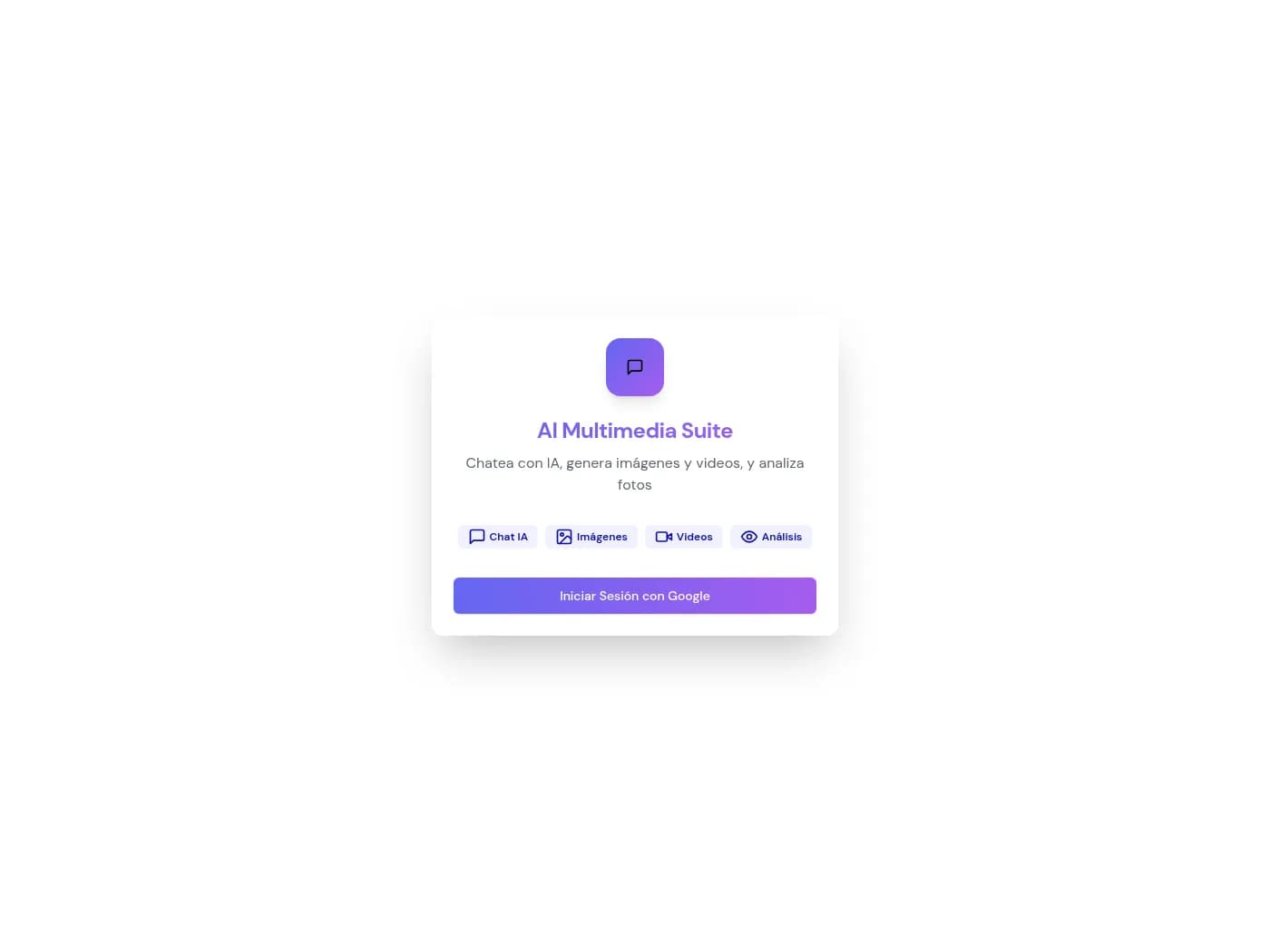 AI Multimedia Chat Suite