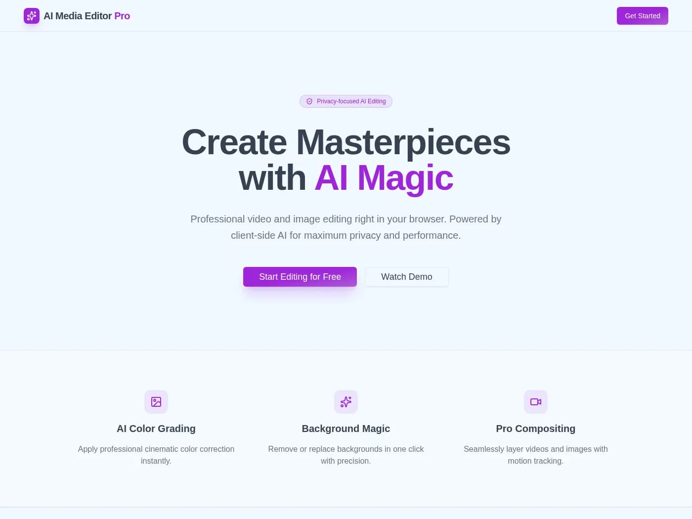 AI Media Editor Pro