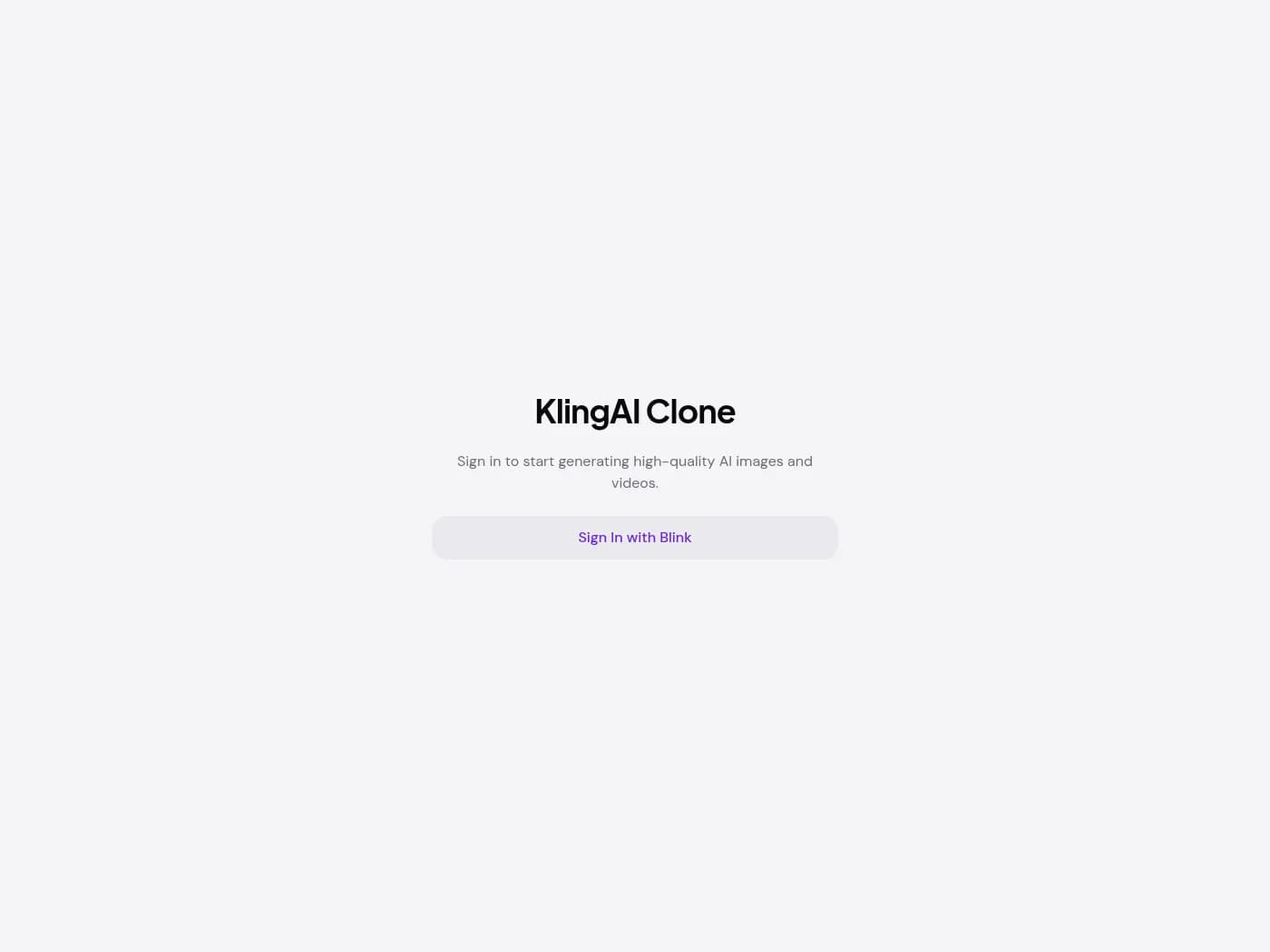 KlingAI Clone