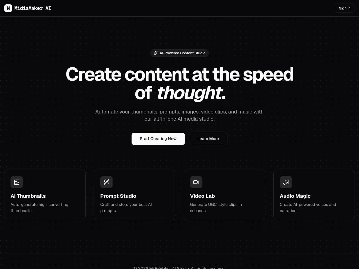 MidiaMaker AI Studio