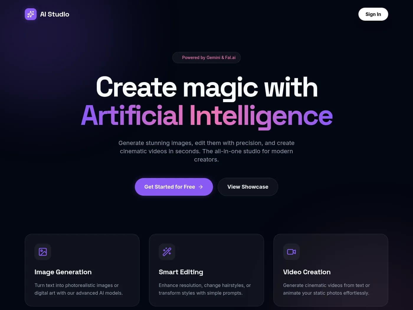 AI Image & Video Studio
