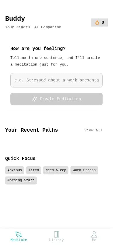 AI Meditate Buddy