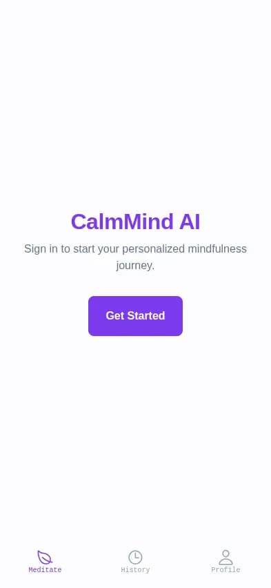 CalmMind AI Meditations
