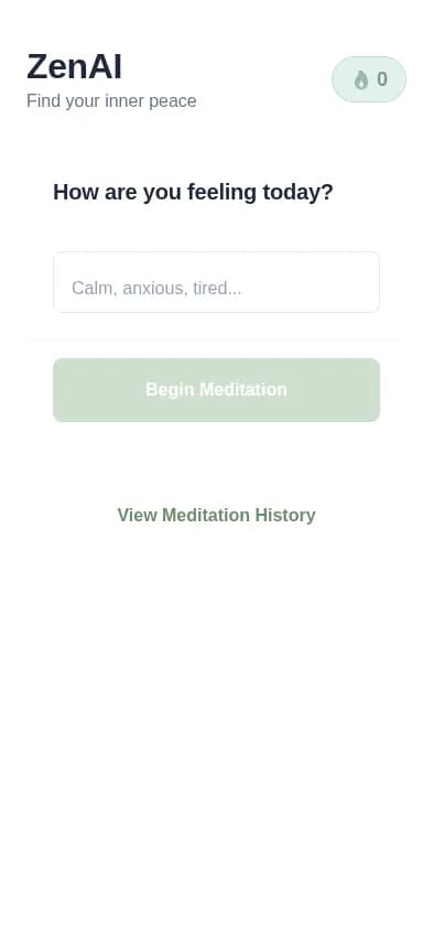 AI Meditation Companion