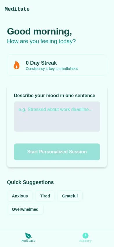 Mindful AI Meditation