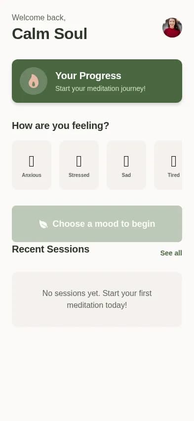 CalmScript AI Meditation