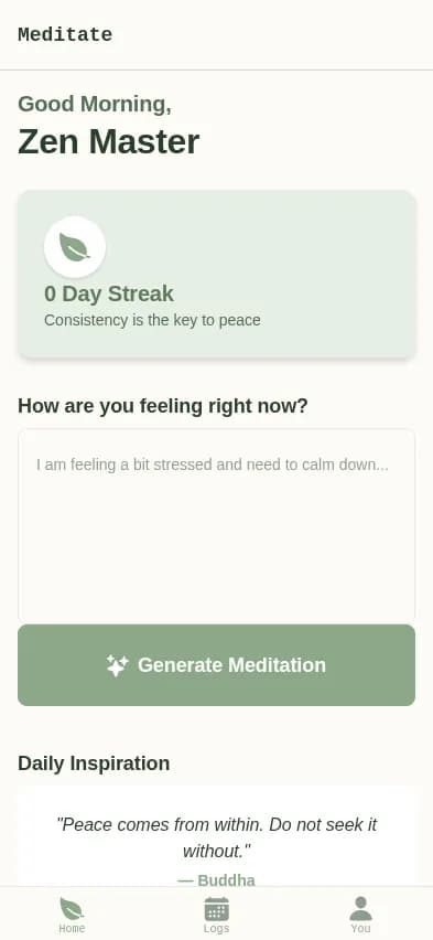 AI Meditation Buddy