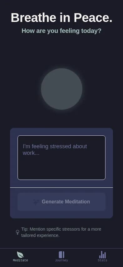 CalmMind AI Meditation