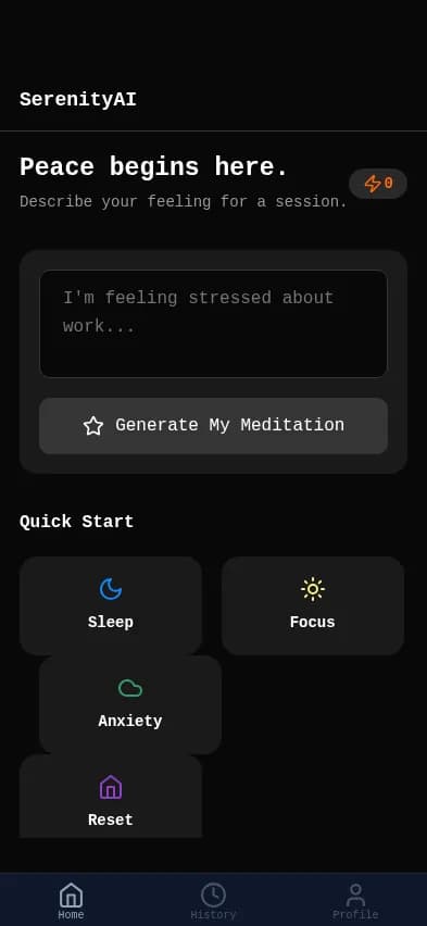SerenityAI Meditations