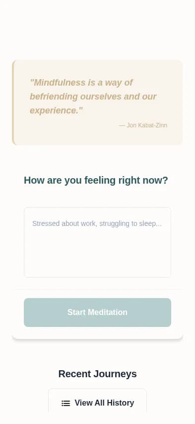 Moodful Meditation AI