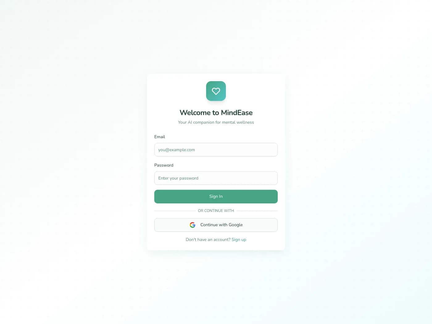 MindEase Chatbot Platform