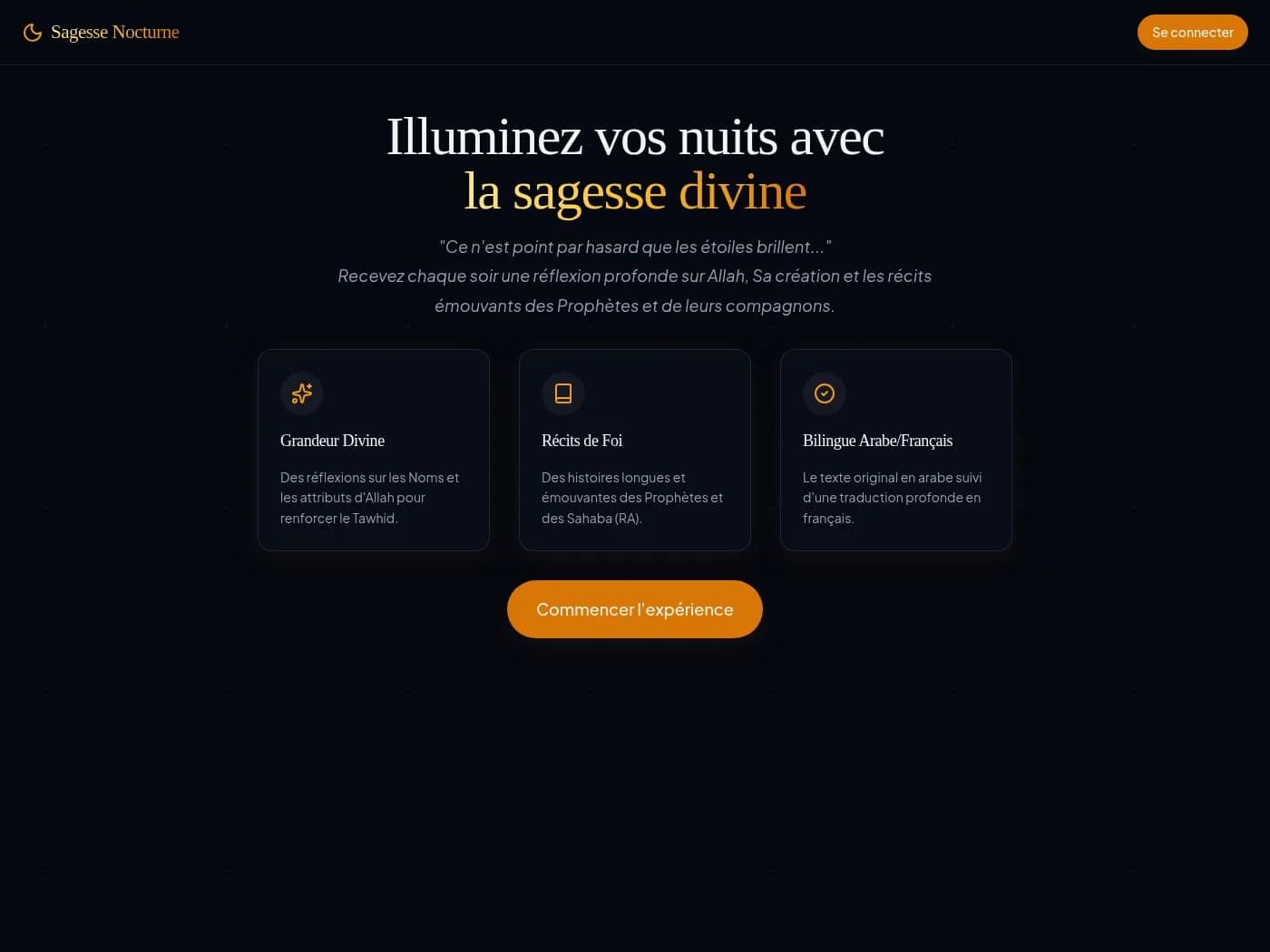 Sagesse AI Nocturne