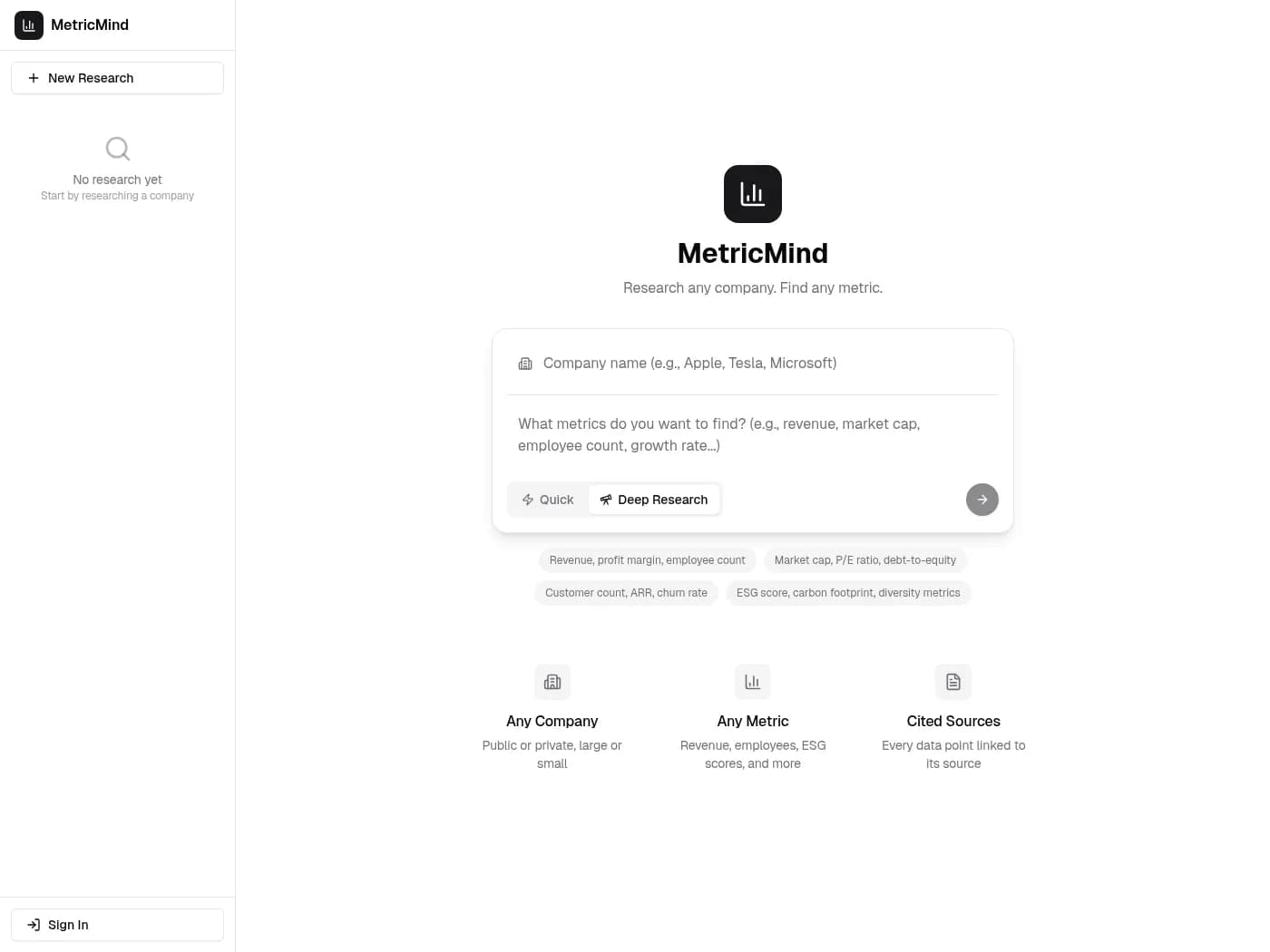 MetricMind Agent