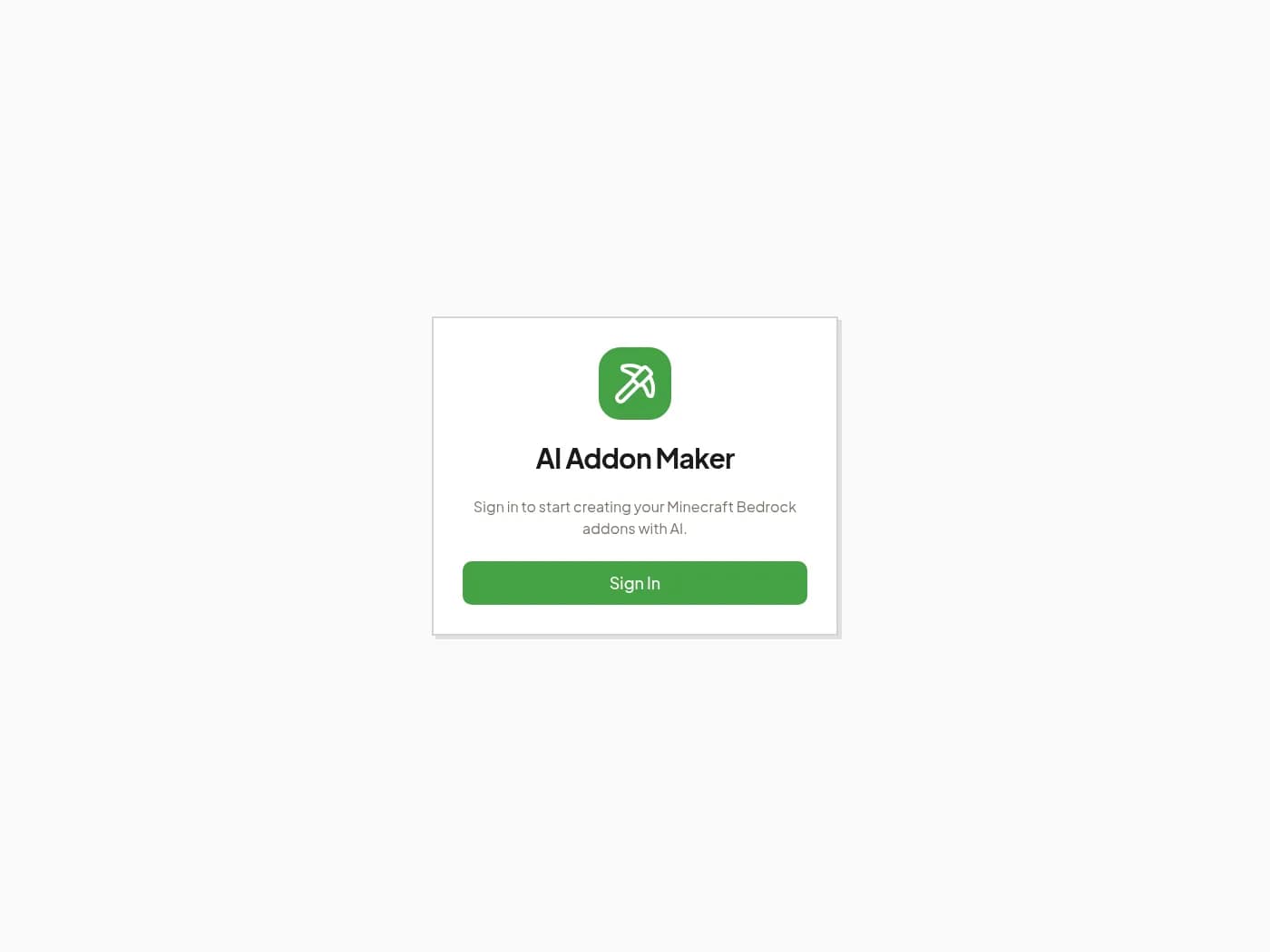 AI Minecraft Addons Maker