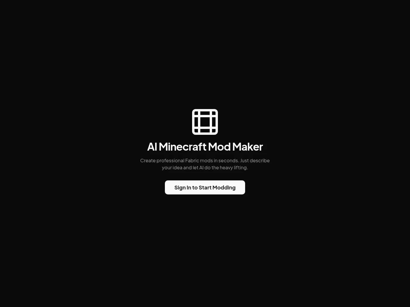 AI Minecraft Mod Maker