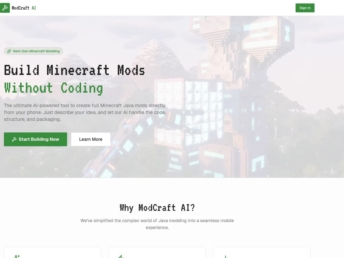 AI Minecraft Mod Builder