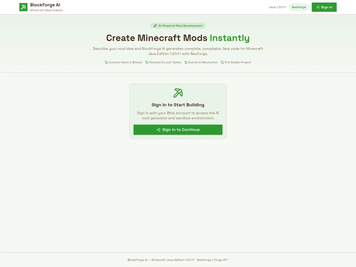 AI Minecraft Mod Creator