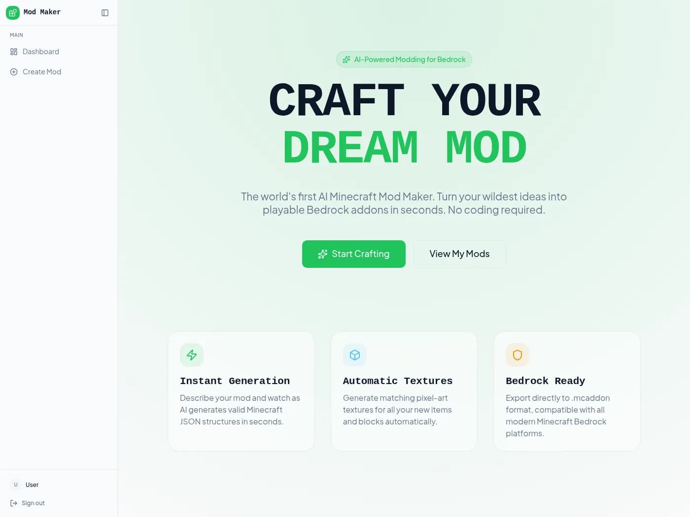 AI Minecraft Mod Maker