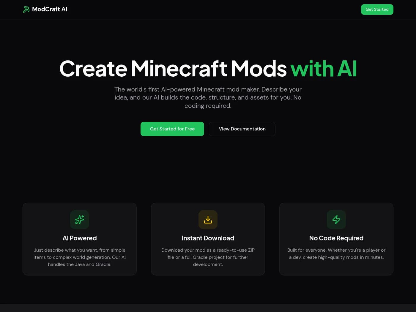 AI Minecraft Mod Maker