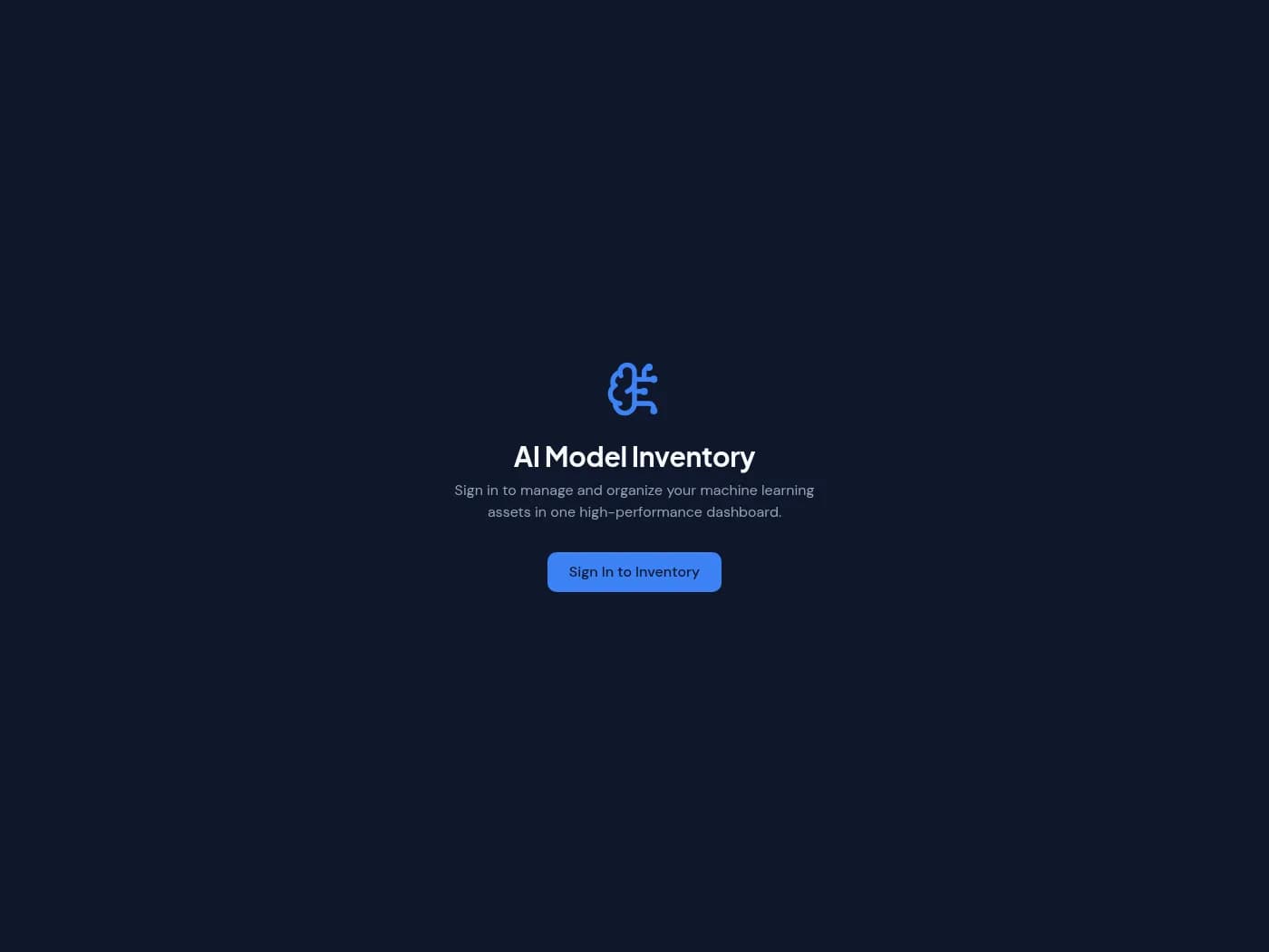 AI Model Inventory