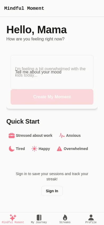 Moms Mindful Moments