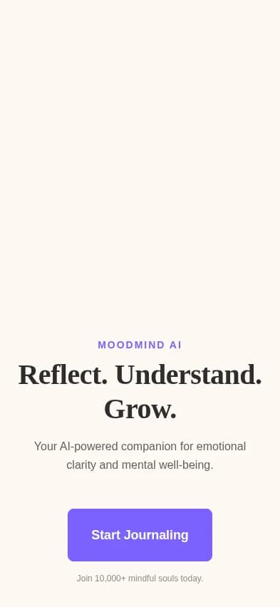 MoodMind AI Journal