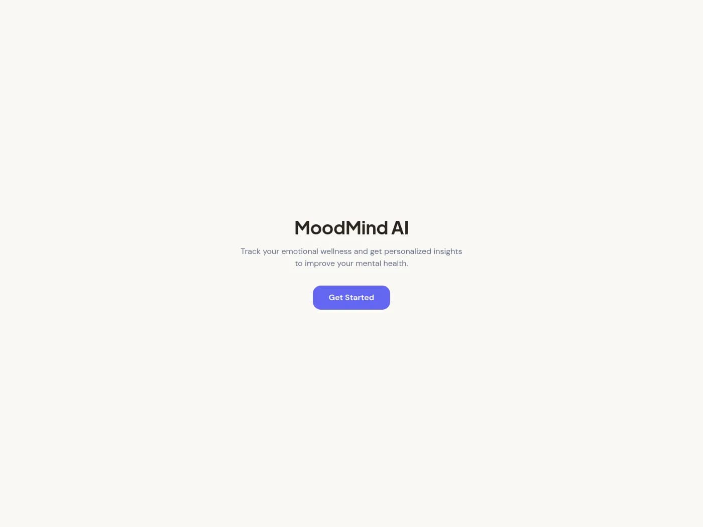 MoodMind AI Tracker