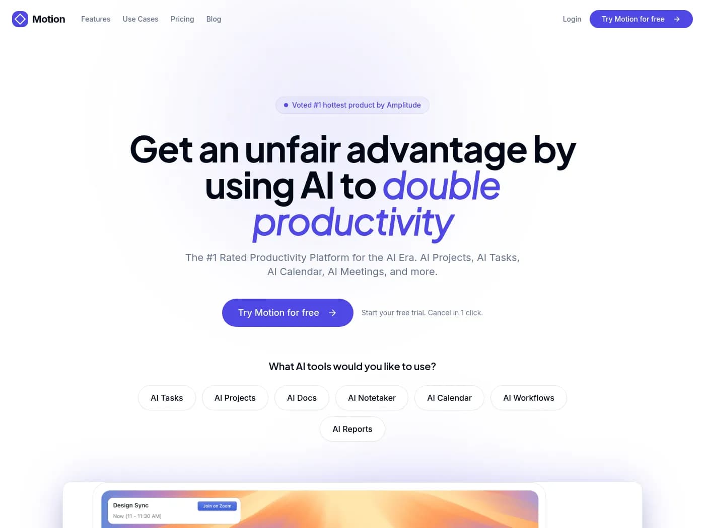 Motion AI Scheduler
