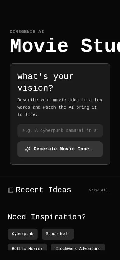 CineGenie AI Movies