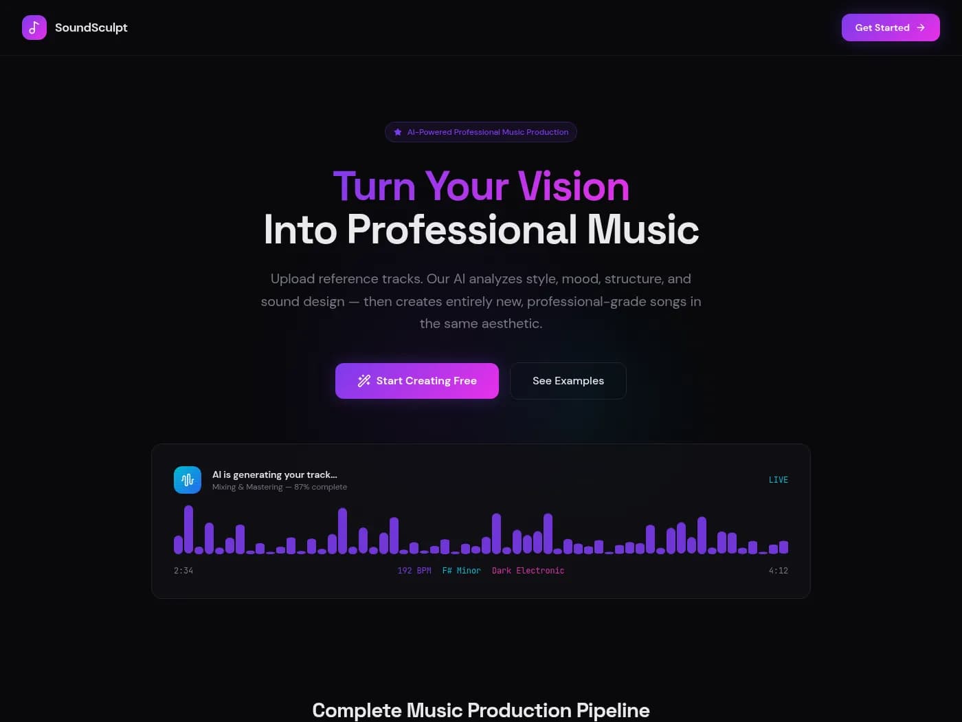 SoundSculpt AI Studio