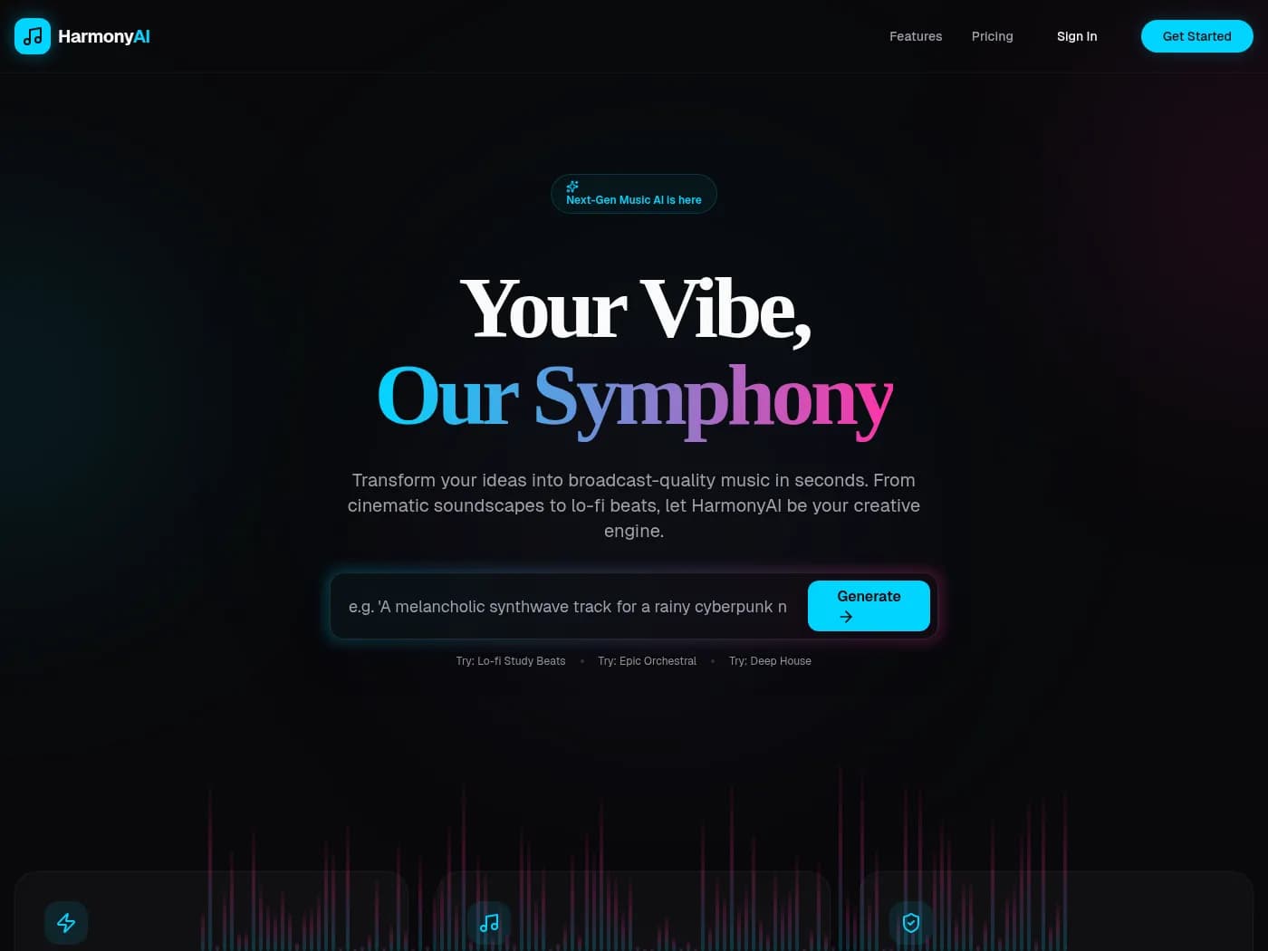 HarmonyAI Music Generator