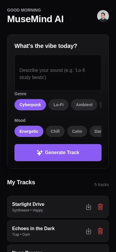MuseMind AI Music Generator