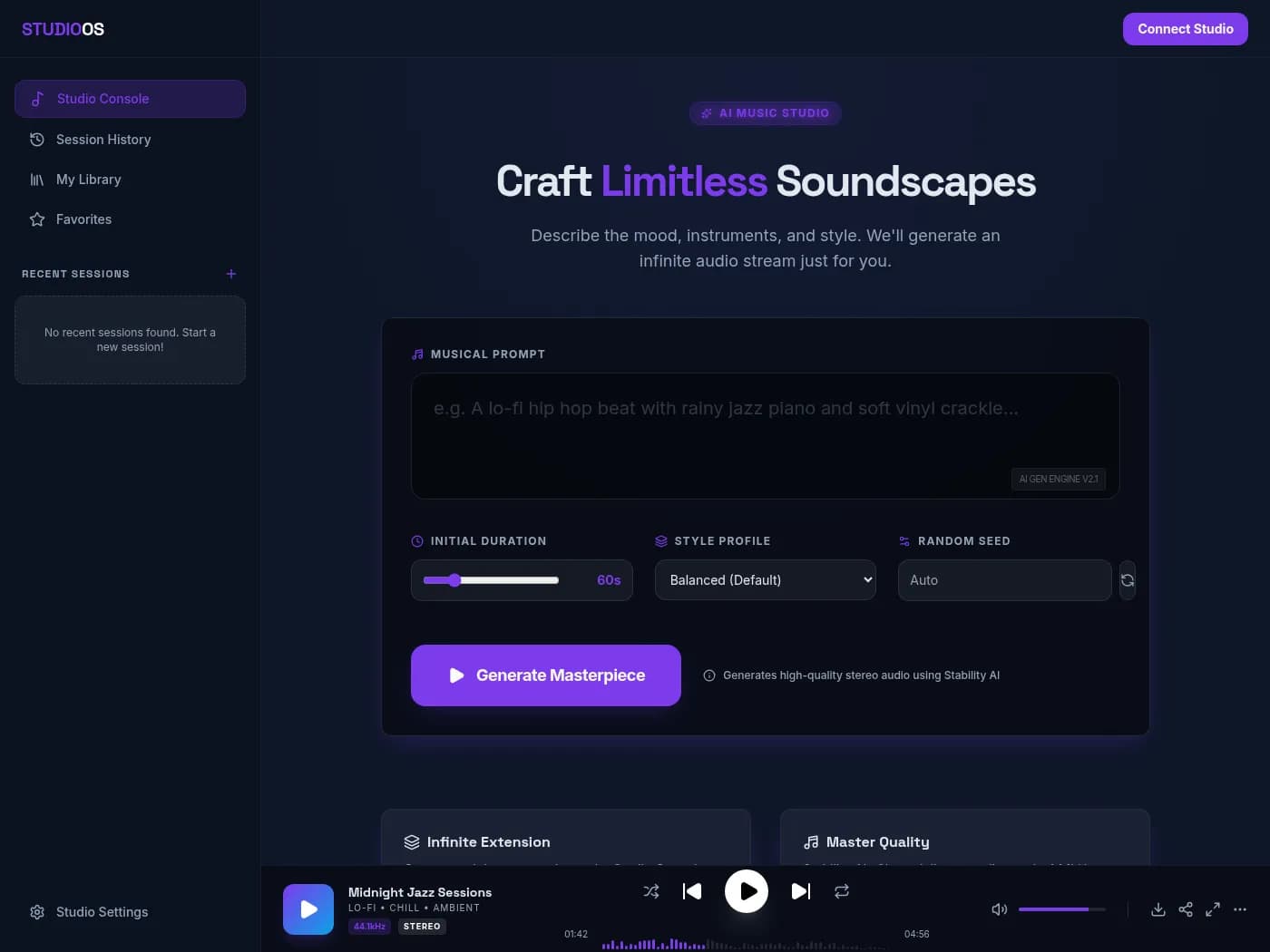 Unlimited AI Music Maker
